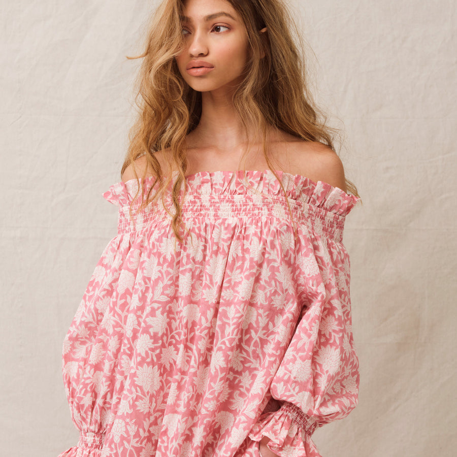 SOLD OUT - Astrid Dress Pink Dahlia – OPHELIA & INDIGO